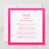 Sweet 16 Birthday Party Hot Pink Static Invitation | Zazzle