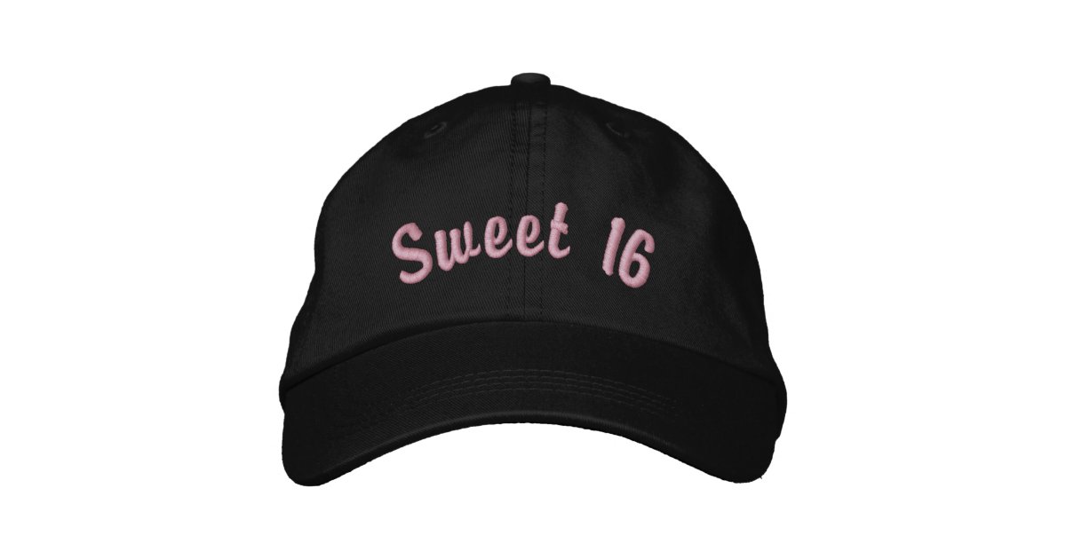 Sweet 16 Embroidered Hat | Zazzle