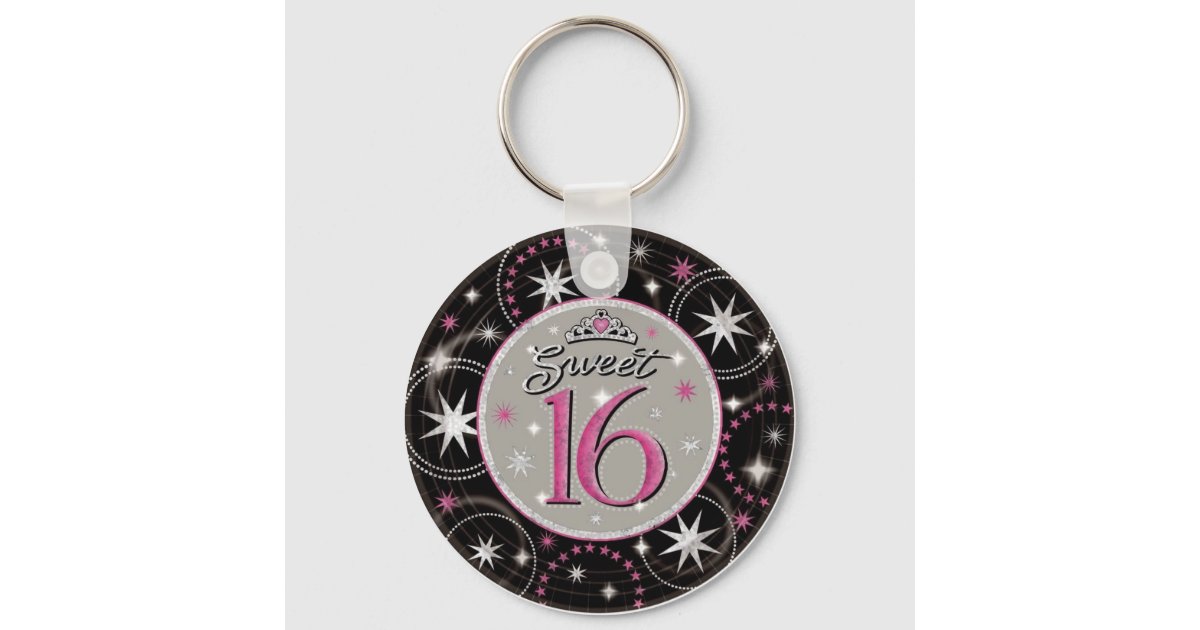 Sweet 16 Keychain | Zazzle