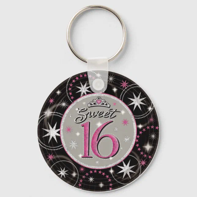 Sweet 16 Keychain | Zazzle