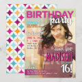 Sweet 16 Magazine Cover Birthday Invitation | Zazzle