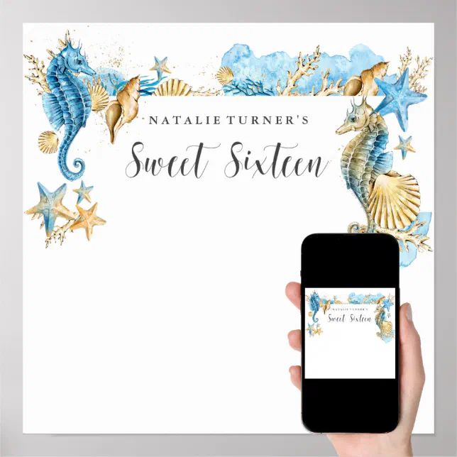 Sweet 16 Signature Message Board Poster | Zazzle