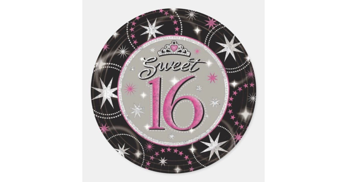 Sweet 16 Sticker | Zazzle