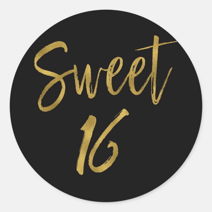 Sweet 16 | Sweet Sixteen Classic Round Sticker | Zazzle.com