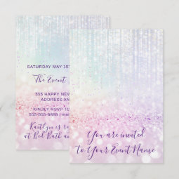 Sweet 16th 15th Quinceanera Bridal Pastel Strings Invitation | Zazzle