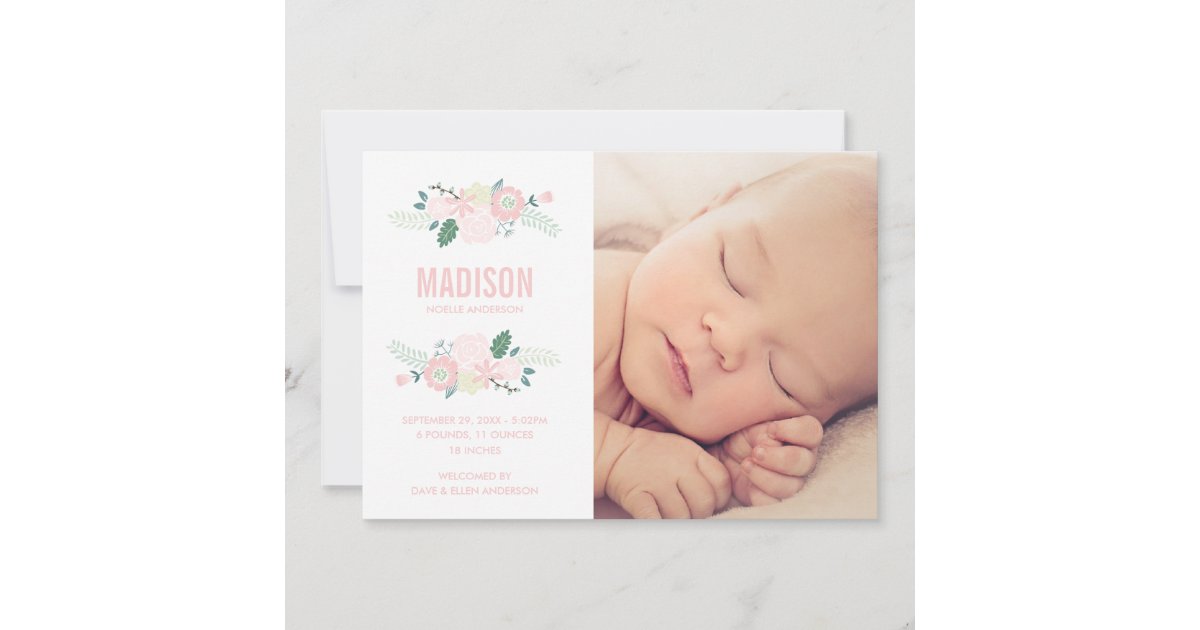 Sweet Arrival | Birth Announcement | Zazzle