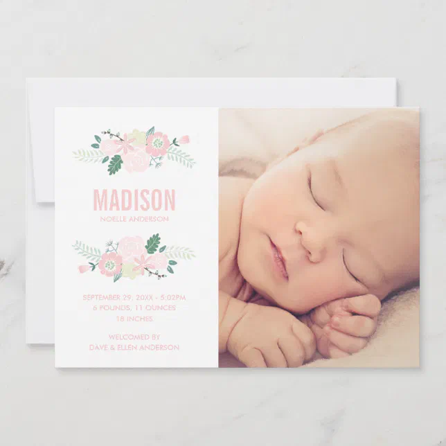 Sweet Arrival | Birth Announcement | Zazzle