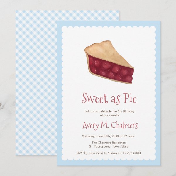 Pie Invitations | Zazzle