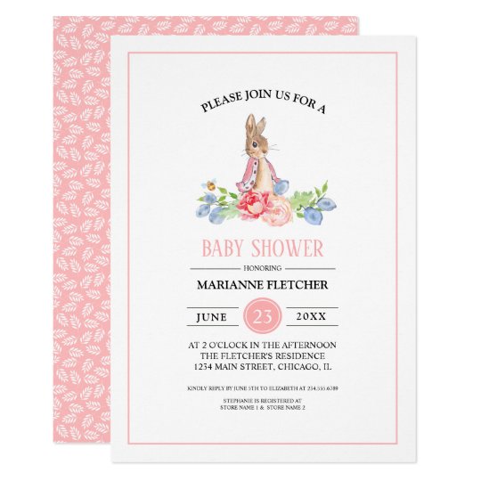 Sweet Baby Bunny | Rabbit Baby Shower Invitations | Zazzle.com