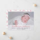 Sweet Baby Girl Script Birth Announcement | Zazzle