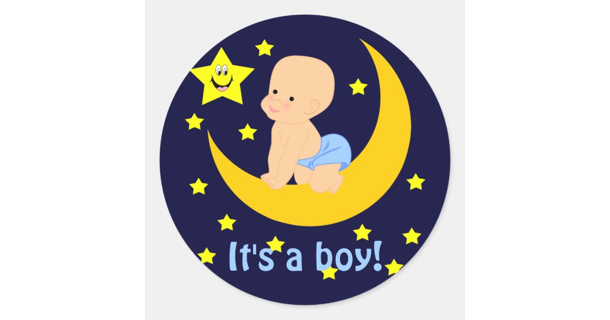 Sweet Baby It's A Boy Stickers | Zazzle