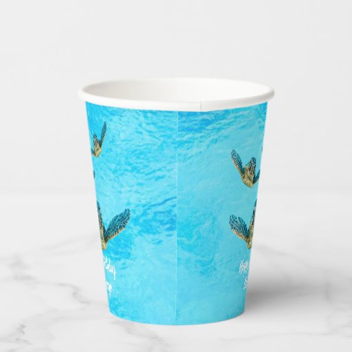 Sweet Baby Sea Turtles Paper Cups | Zazzle