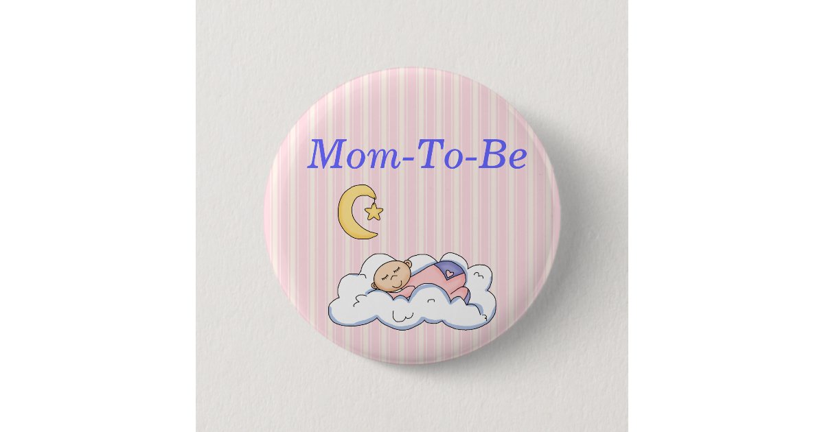 Sweet Baby Shower Mommy Pin Button | Zazzle