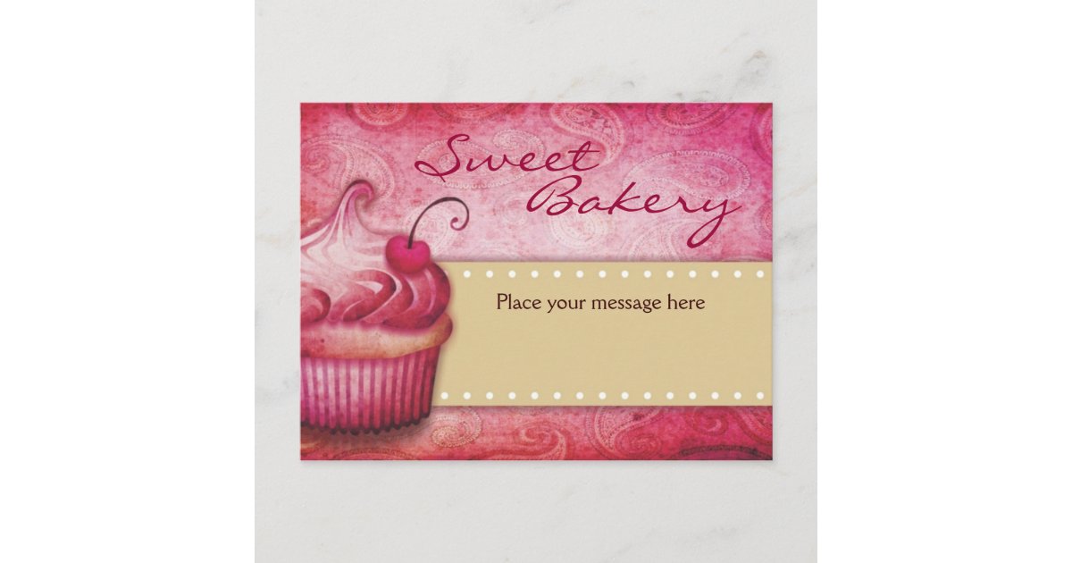 Sweet Bakery Postcards | Zazzle