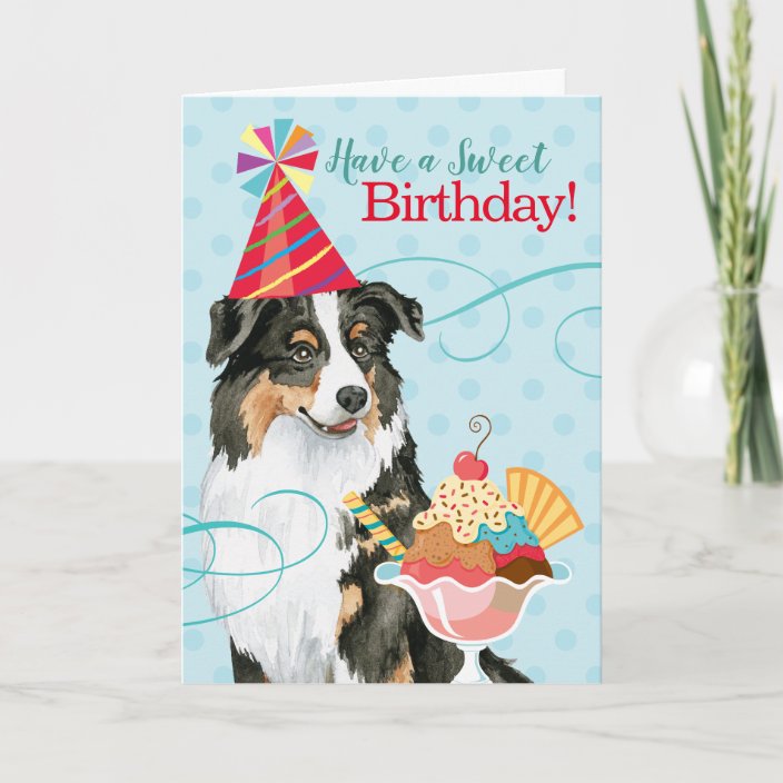 Sweet Birthday Aussie Card | Zazzle.com