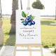 Sweet Blueberries Baby Shower Welcome Sign | Zazzle