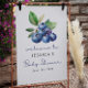 Sweet Blueberries Baby Shower Welcome Sign | Zazzle