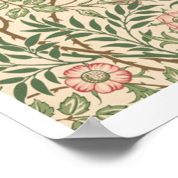 'Sweet Briar' design for wallpaper, printed by Joh Poster | Zazzle