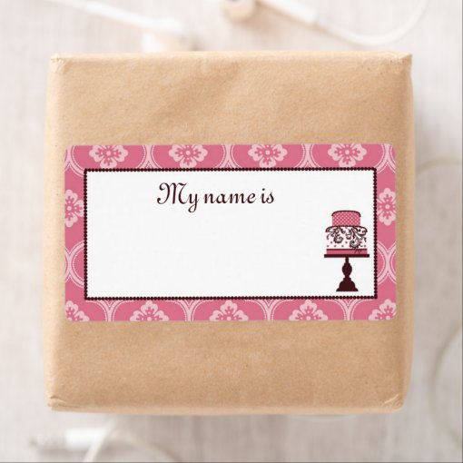 Sweet Cake Name Tag | Zazzle
