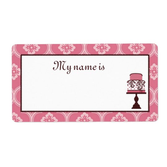 Sweet Cake Name Tag | Zazzle.com