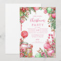 Sweet Candy Cane Christmas Invitation | Zazzle
