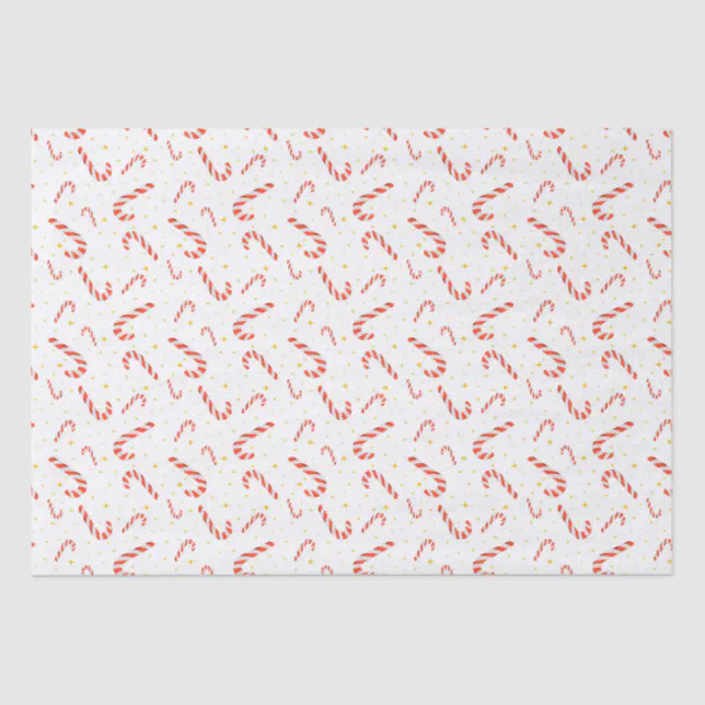 Sweet Candy Cane Christmas Tissue Paper | Zazzle