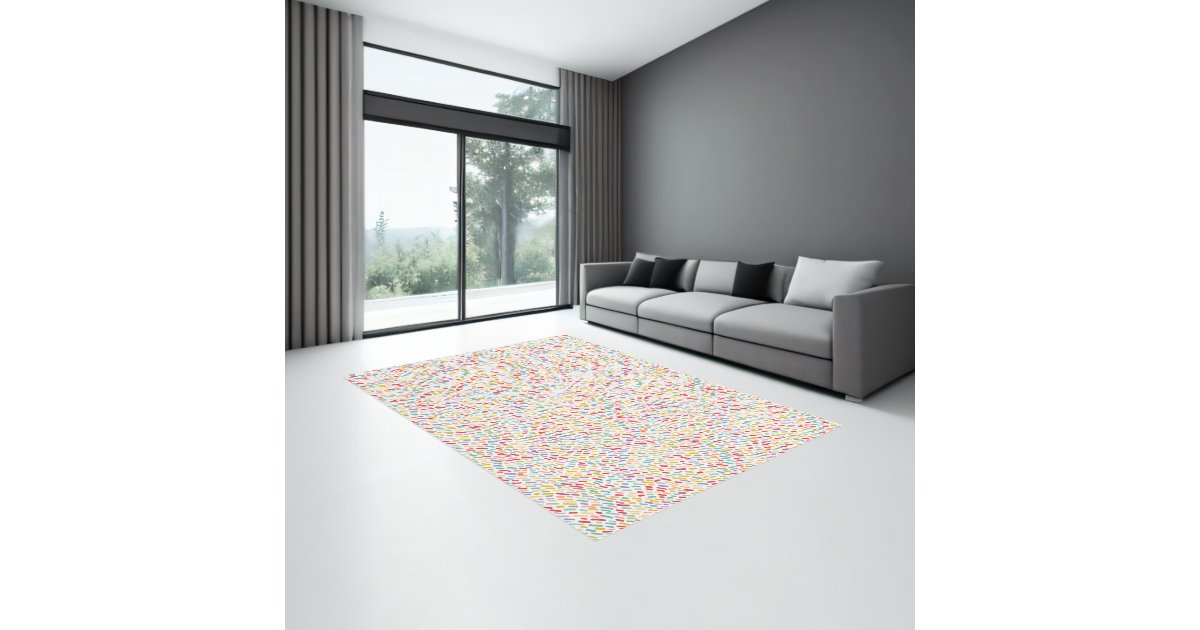Sweet Candy Sprinkle Pattern Rug | Zazzle
