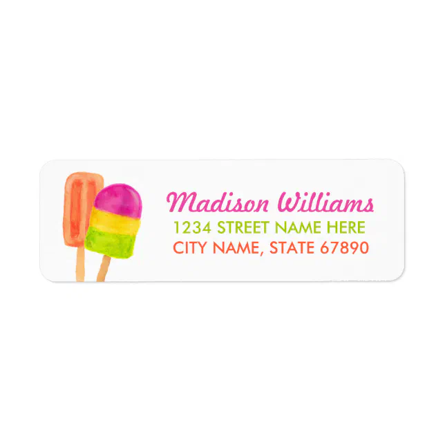 Sweet Celebration Return Address Label / White | Zazzle