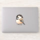 Sweet Chickadee Vinyl Sticker, Cute Bird Sticker | Zazzle