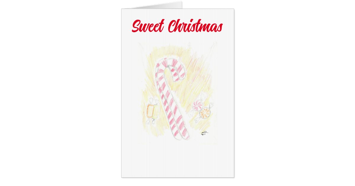 Sweet Christmas Big Christmas Card | Zazzle