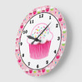 Sweet Cupcake Fun Wall clock | Zazzle