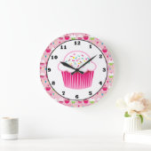 Sweet Cupcake Fun Wall clock | Zazzle