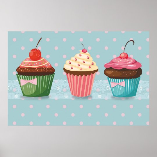 Sweet Cupcake Poster | Zazzle.com
