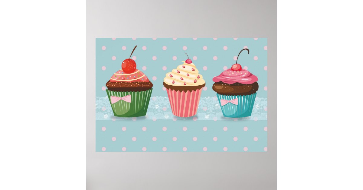 Sweet Cupcake Poster | Zazzle