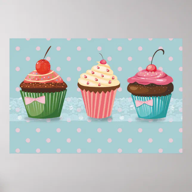 Sweet Cupcake Poster | Zazzle