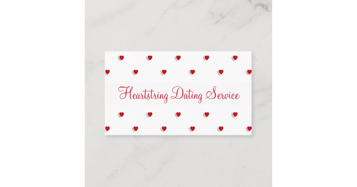 Sweet Dating Service Business Card | Zazzle