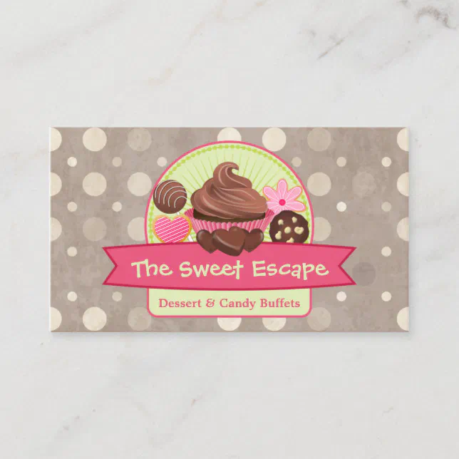 Sweet Desserts Business Card | Zazzle