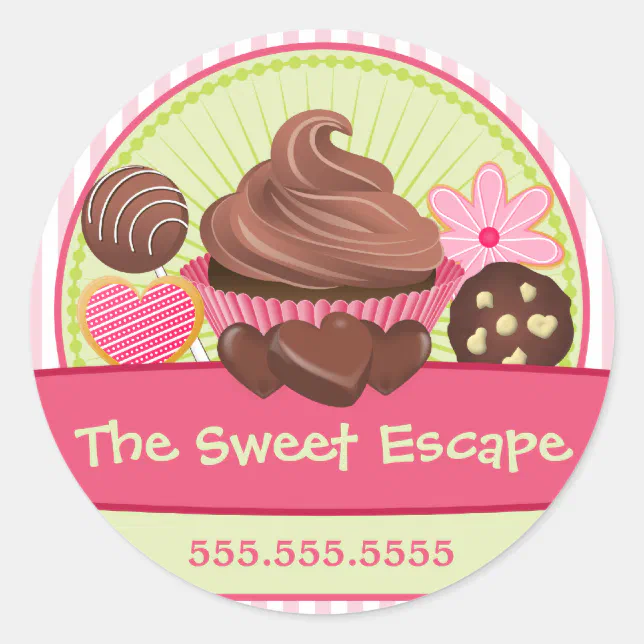 Sweet Desserts Stickers | Zazzle