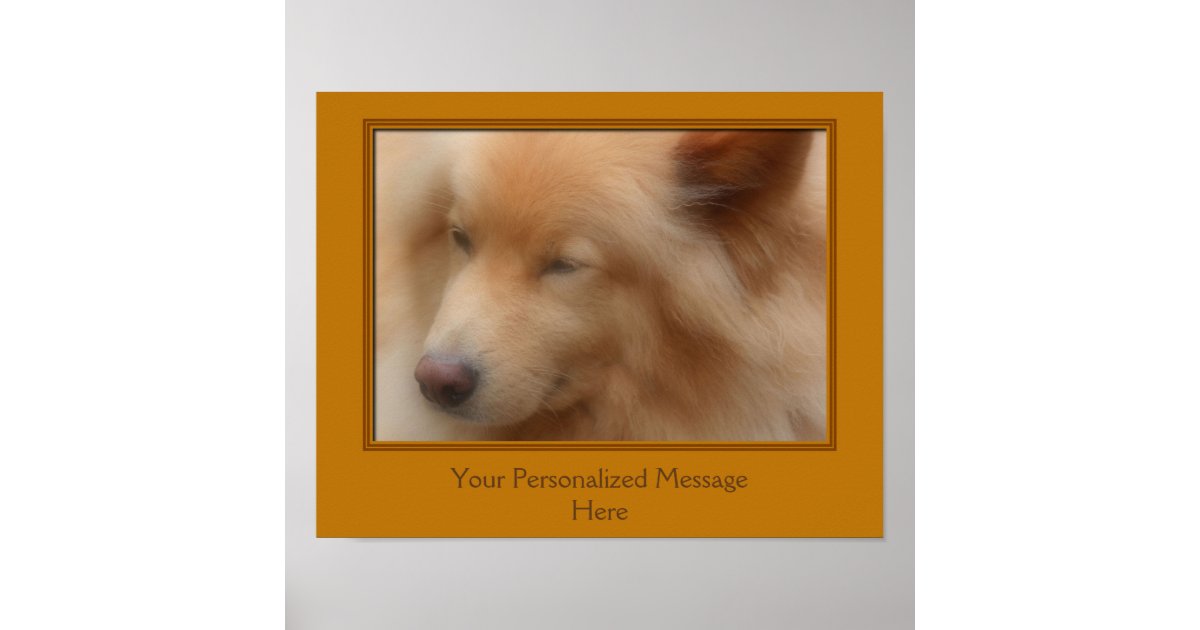 Sweet Dog Face Create Your Own Personalized Poster | Zazzle