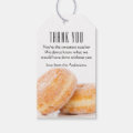 Sweet Donut Thank You Gift Tag | Zazzle
