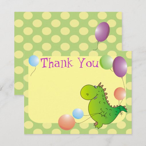 Sweet Dragon Children's Thank You Card | Zazzle