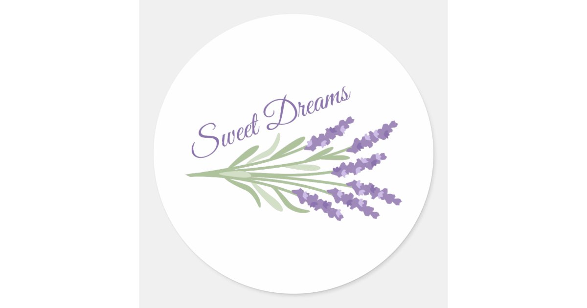 Sweet Dreams Classic Round Sticker | Zazzle