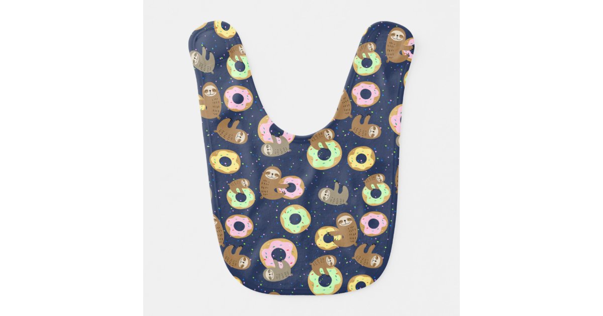 Sweet Dreams Sloths Baby Bib | Zazzle