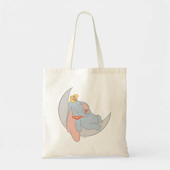 Sweet Dumbo and Timothy Sleeping Tote Bag | Zazzle