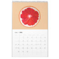 Sweet food cute modern illustration girl calendar | Zazzle