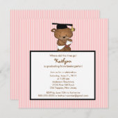 Sweet Grad Bear Kindergarten Graduation Invitation | Zazzle