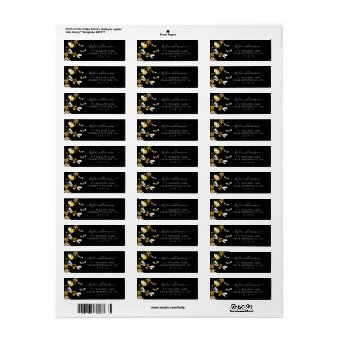 Sweet Honey Bee Watercolor Wildflowers Baby Shower Label | Zazzle