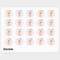 Sweet Ice Cream Summer Here Scoop Baby Shower Classic Round Sticker ...