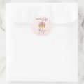 Sweet Ice Cream Summer Here Scoop Baby Shower Classic Round Sticker ...