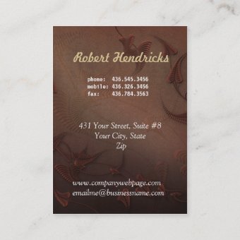 Sweet Indulgence Business Card for Chocolatiers | Zazzle